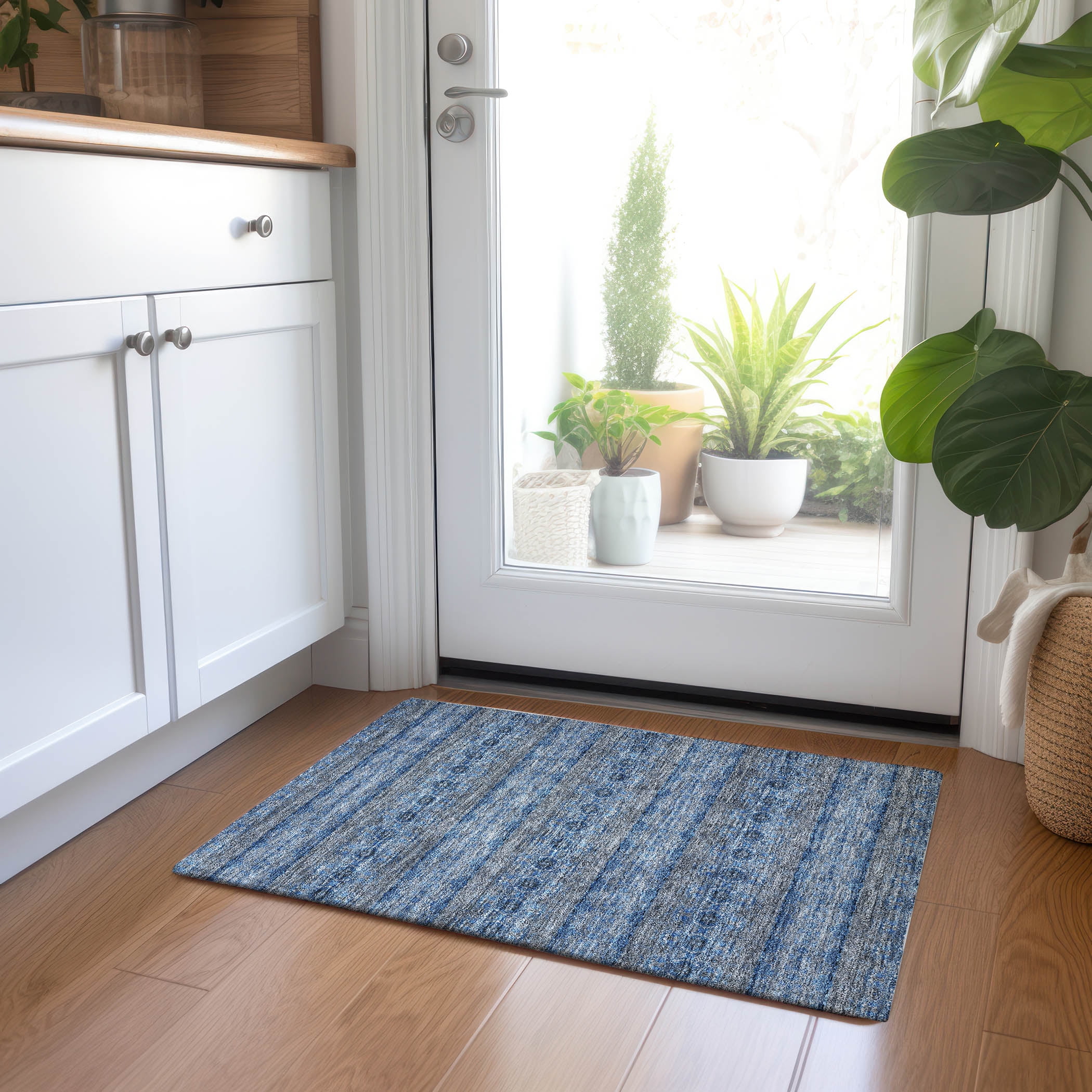 Addison Rugs Chantille Indoor/Outdoor Transitional Bohemian Navy ...