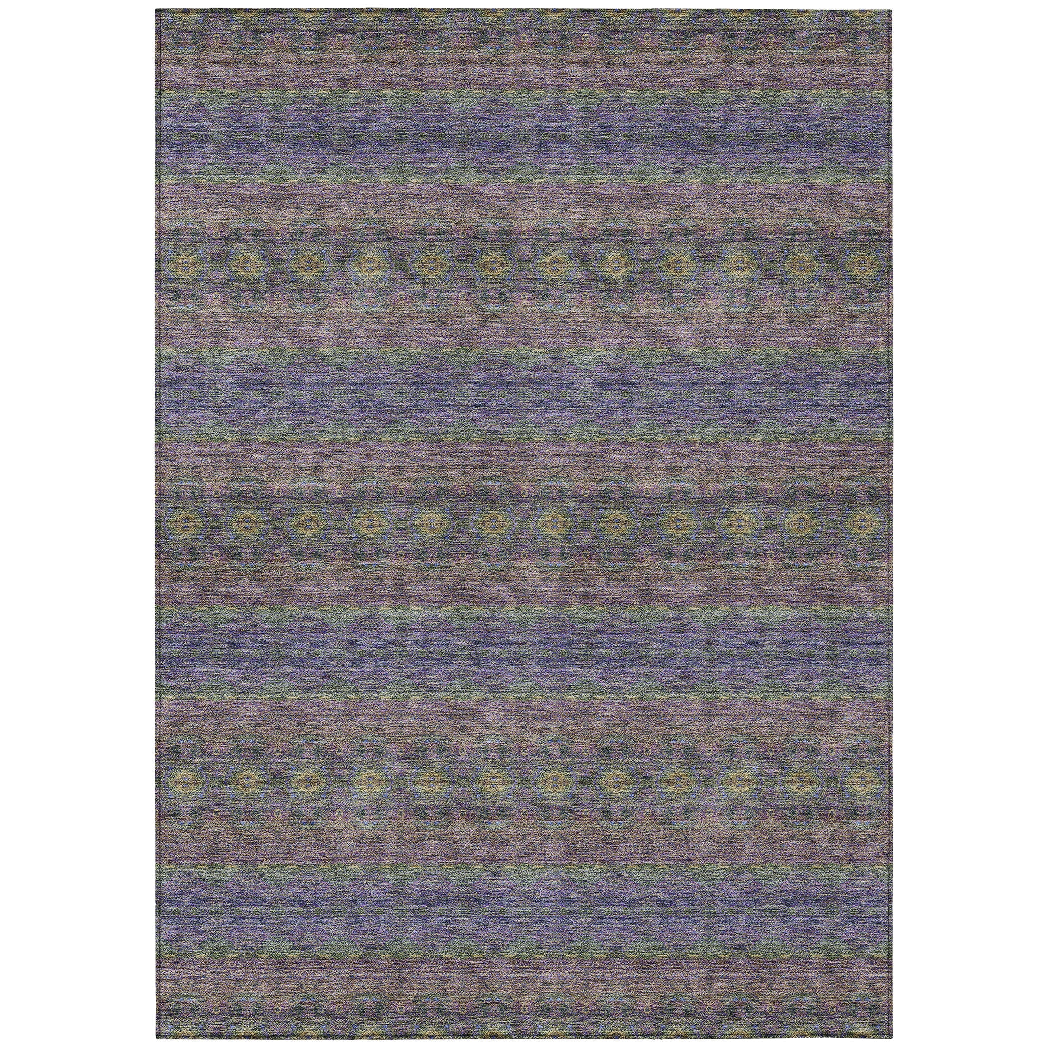 Addison Rugs Machine Washable Indoor/ Outdoor Chantille Ombre Stripes ...