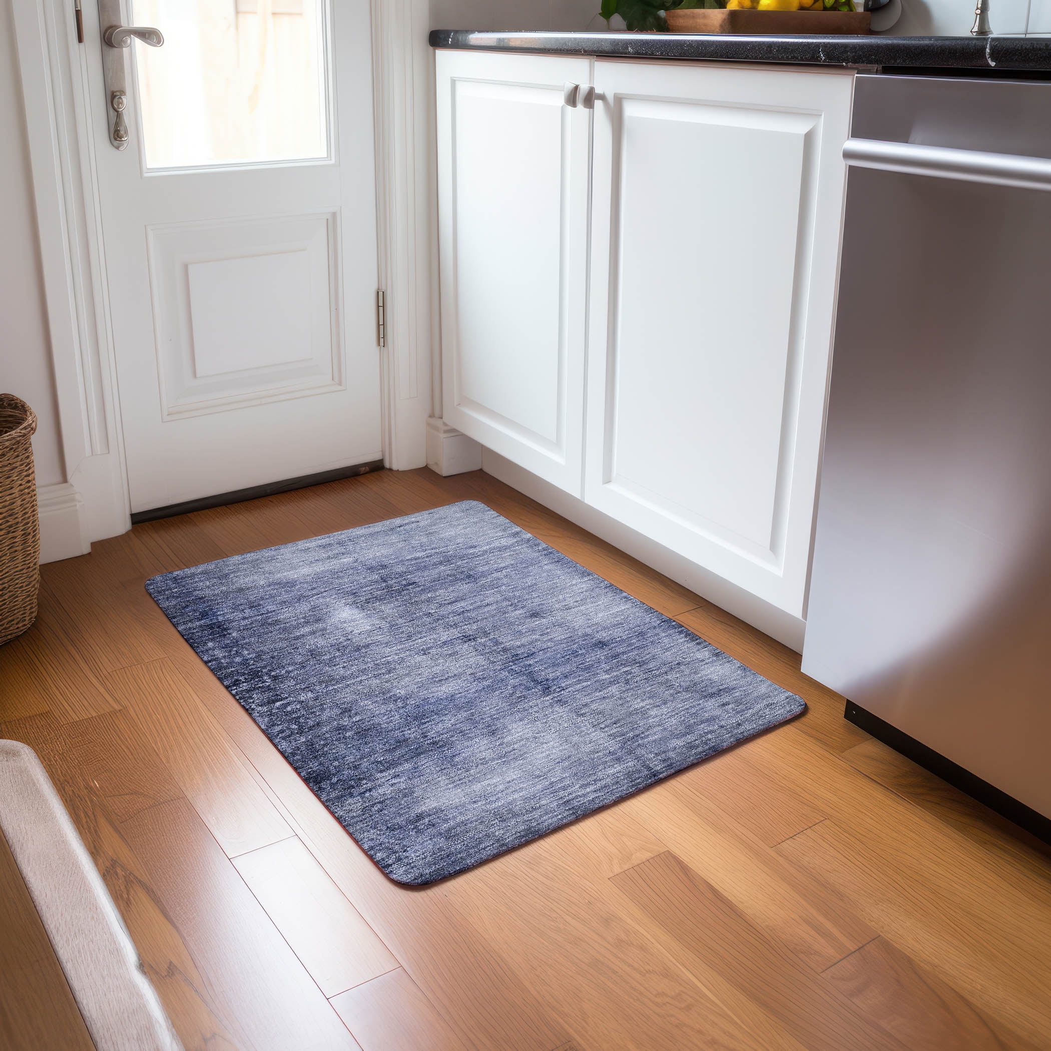 Addison Rugs Chantille Indoor/Outdoor Transitional Casual Navy Washable ...