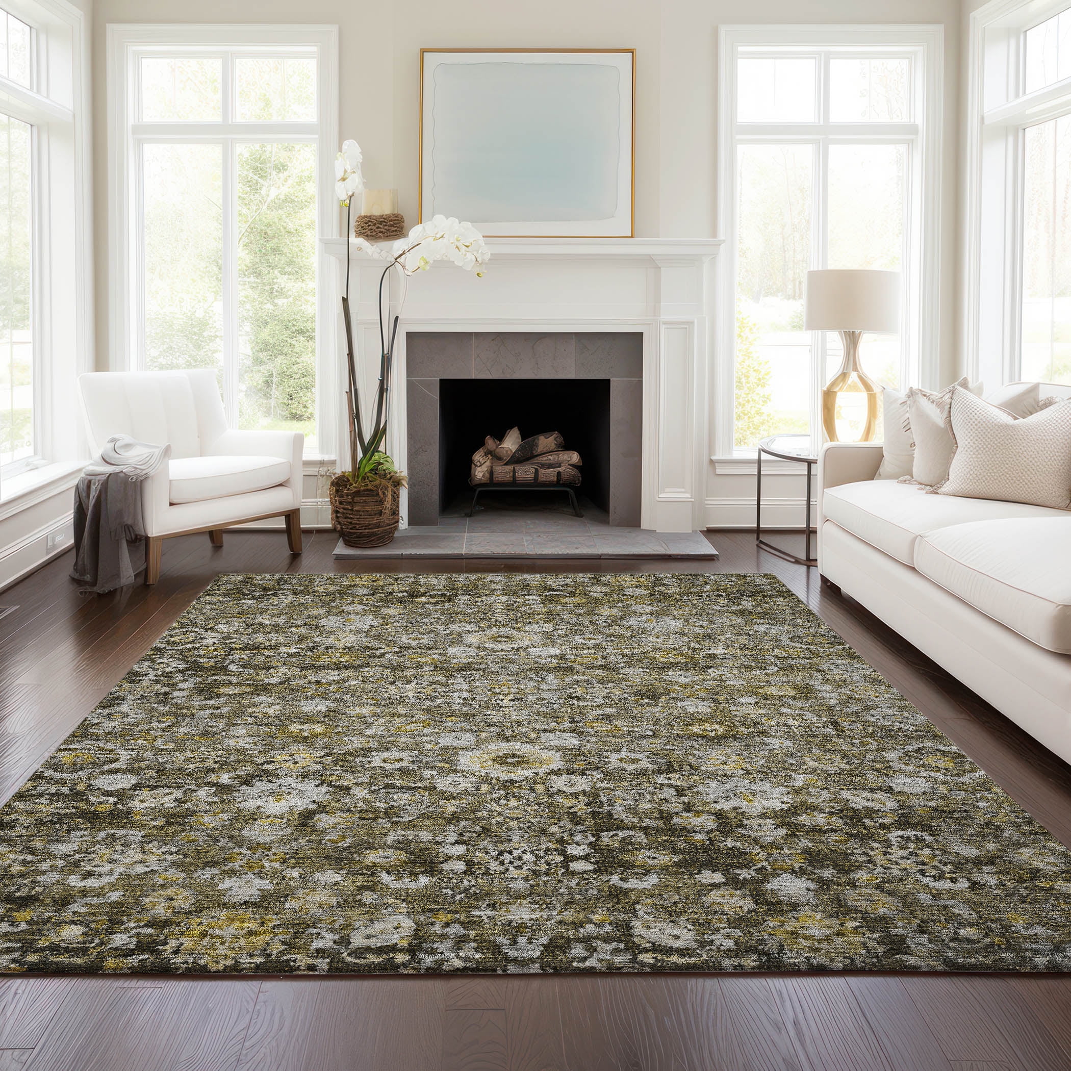 Addison Rugs Chantille Indoor/Outdoor Traditional Oriental Mocha ...