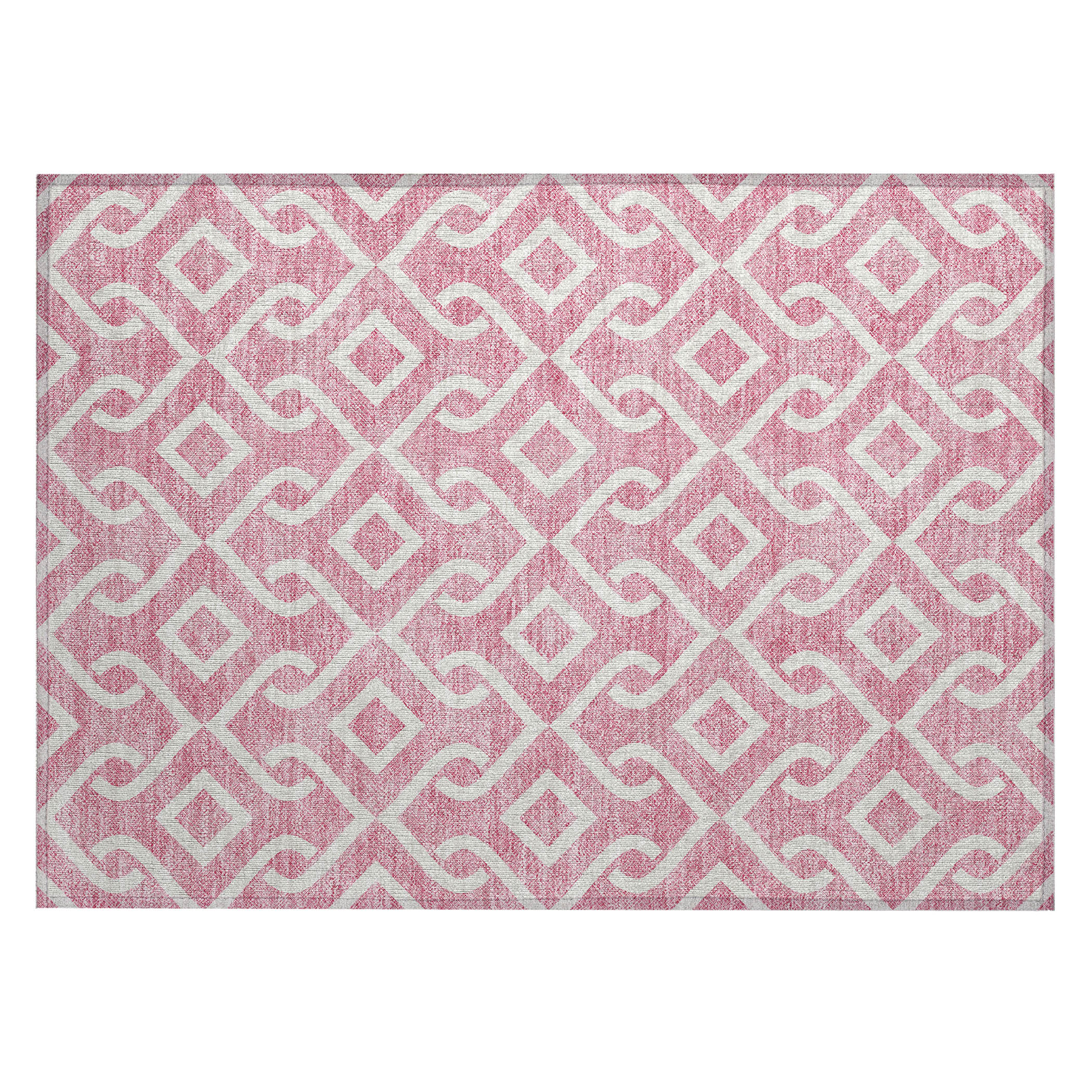 Addison Rugs Machine Washable Indoor/ Outdoor Chantille Trellis Scroll ...