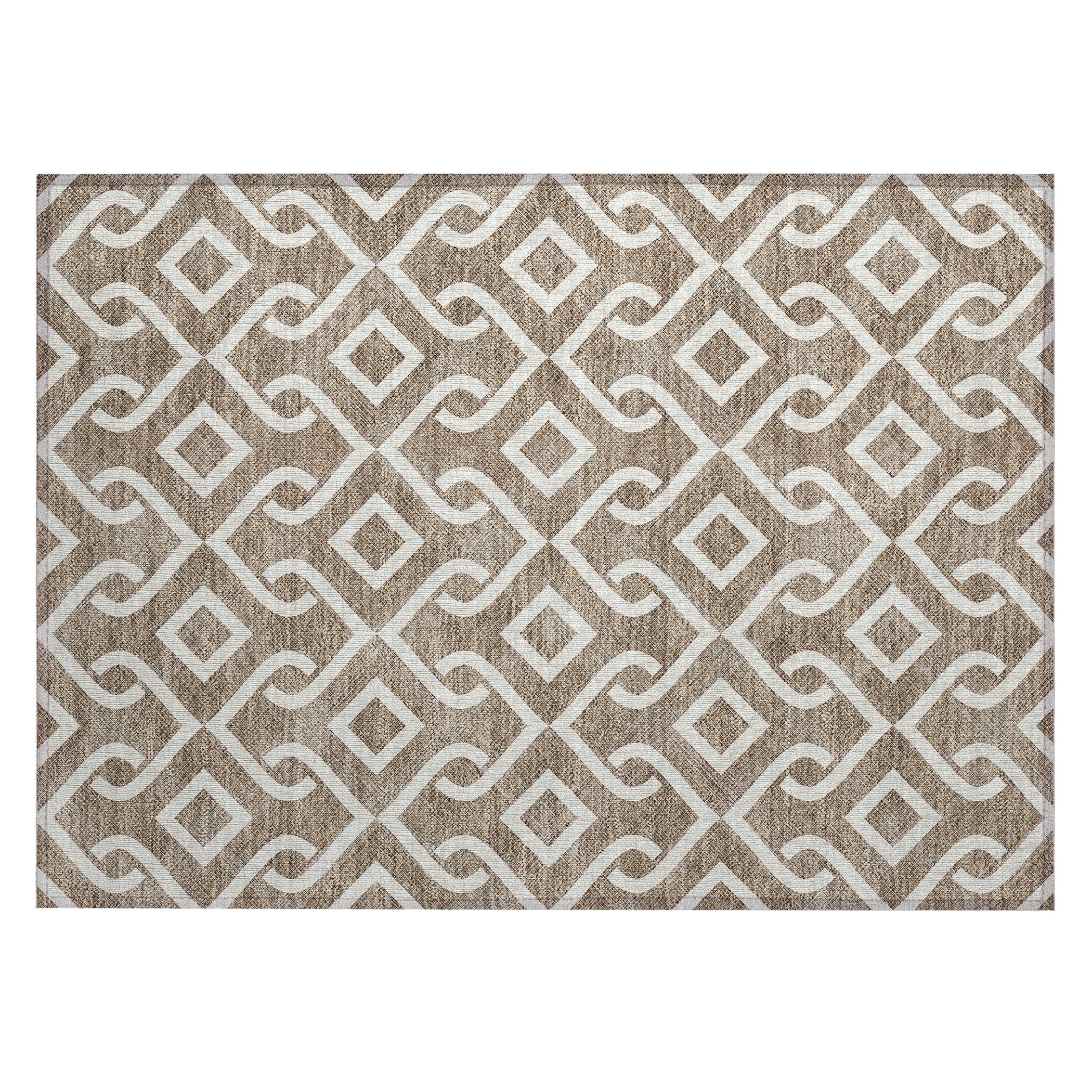 Addison Rugs Machine Washable Indoor/ Outdoor Chantille Trellis Scroll ...