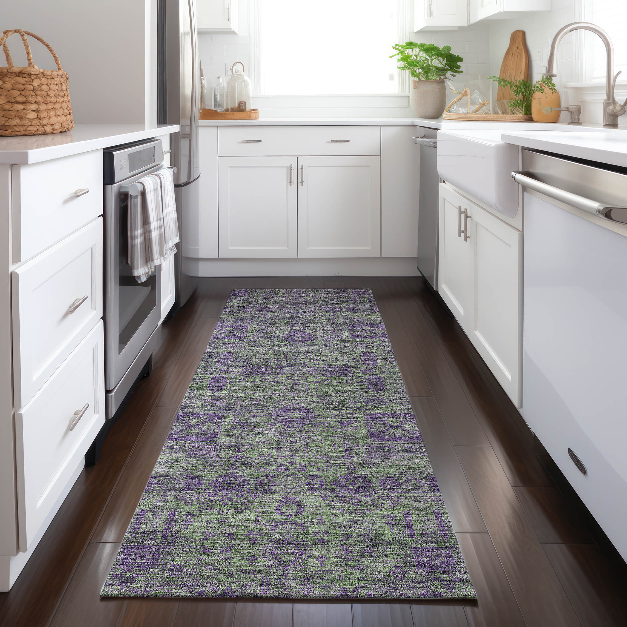 Addison Rugs Chantille Indoor/Outdoor Transitional Panel Fern Washable ...