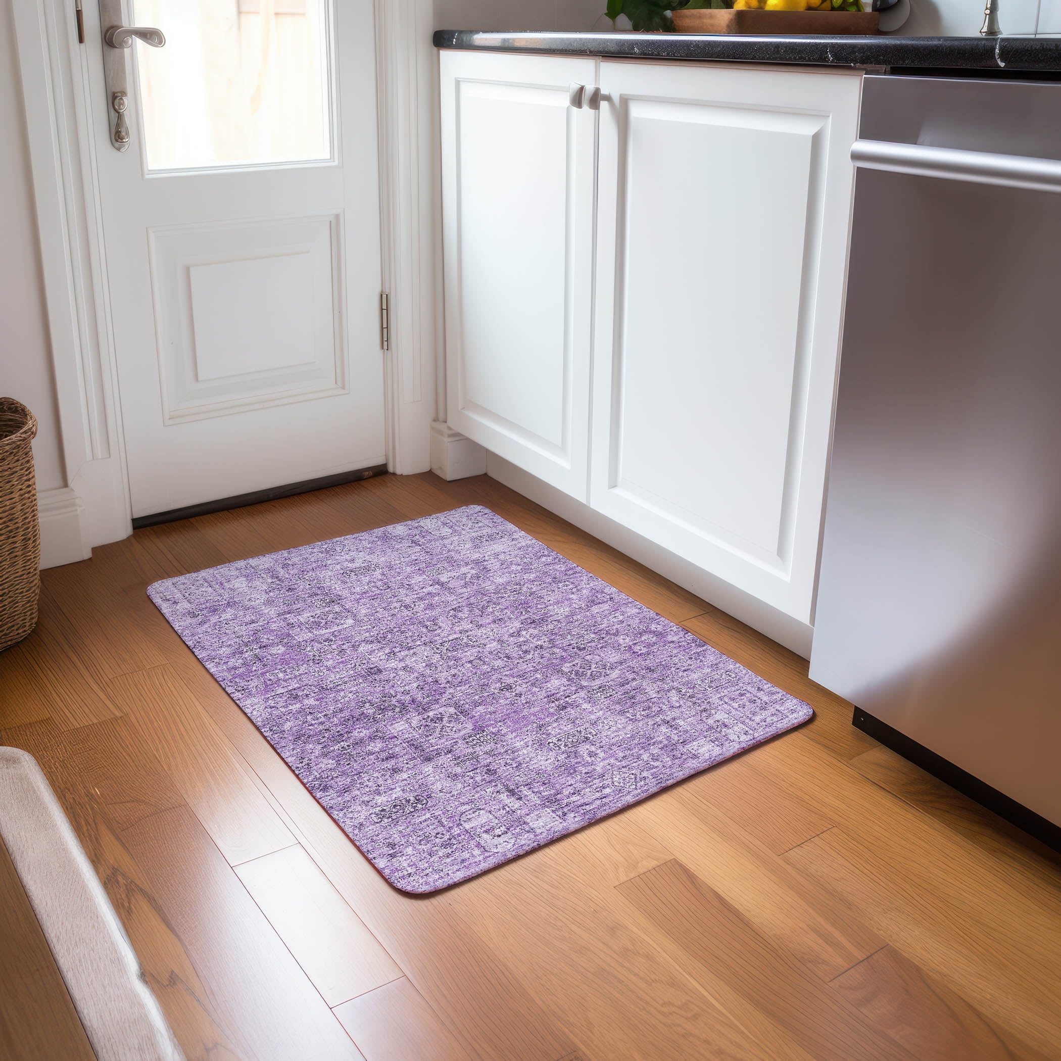 Addison Rugs Chantille Indoor/Outdoor Transitional Panel Lilac Washable ...
