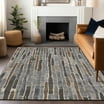 Addison Rugs Chantille Indoor/Outdoor Transitional Stripes Coffee ...