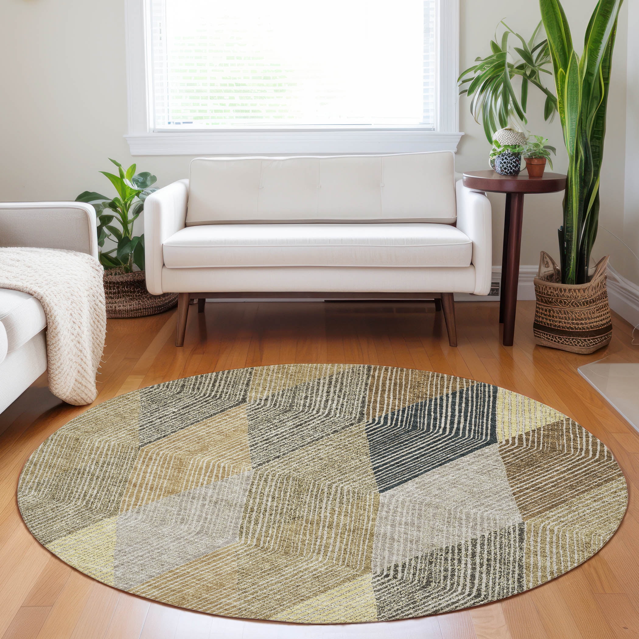 Addison Rugs Chantille Indoor/Outdoor Transitional Geometric Mocha ...