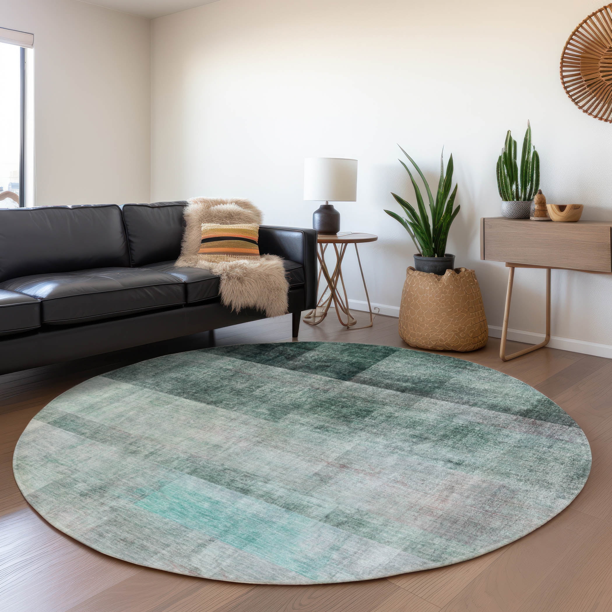 Chantille ACN568 Teal 8 x 8 Rug - Walmart.com