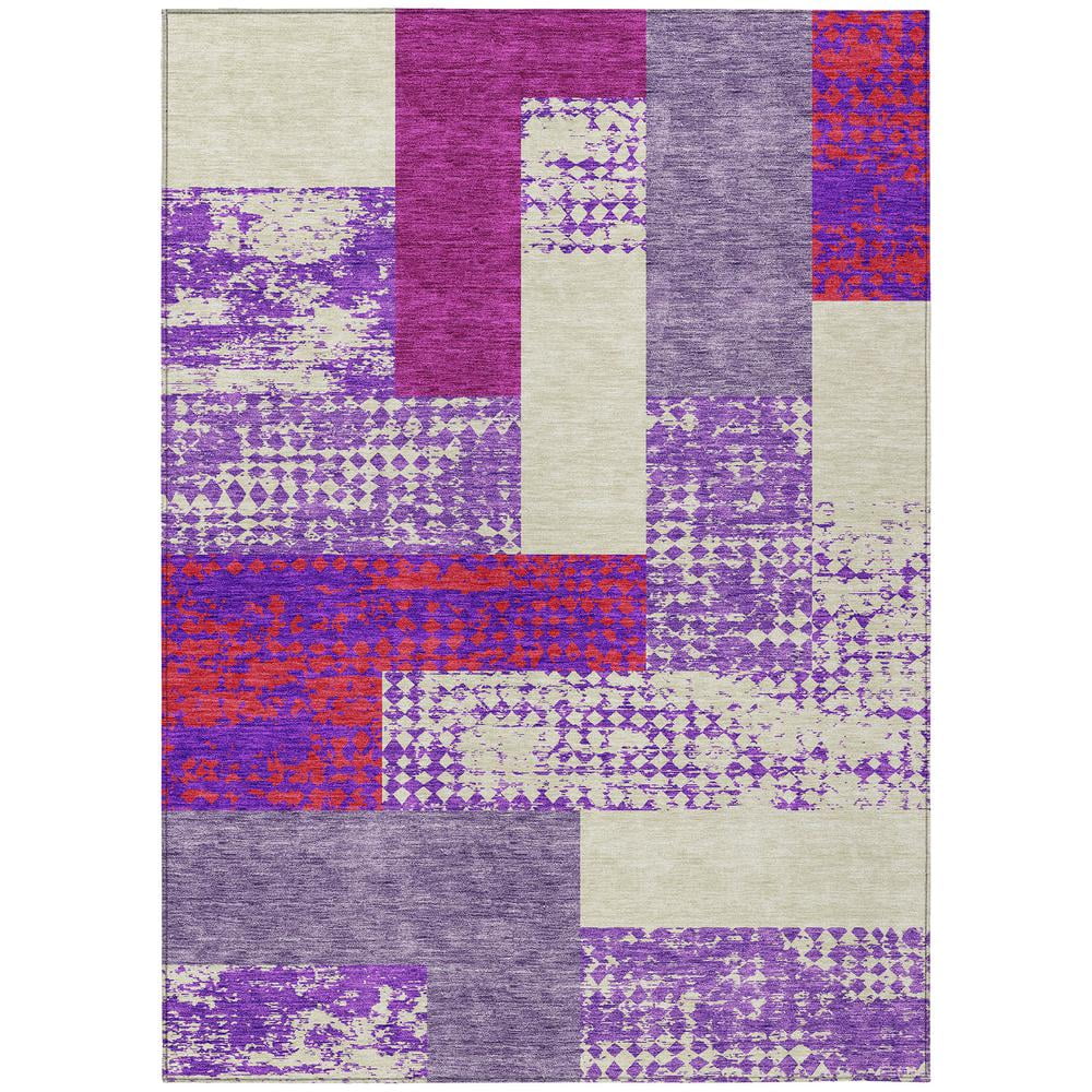 Addison Rugs Machine Washable Indoor/ Outdoor Modern Blocks Chantille ...