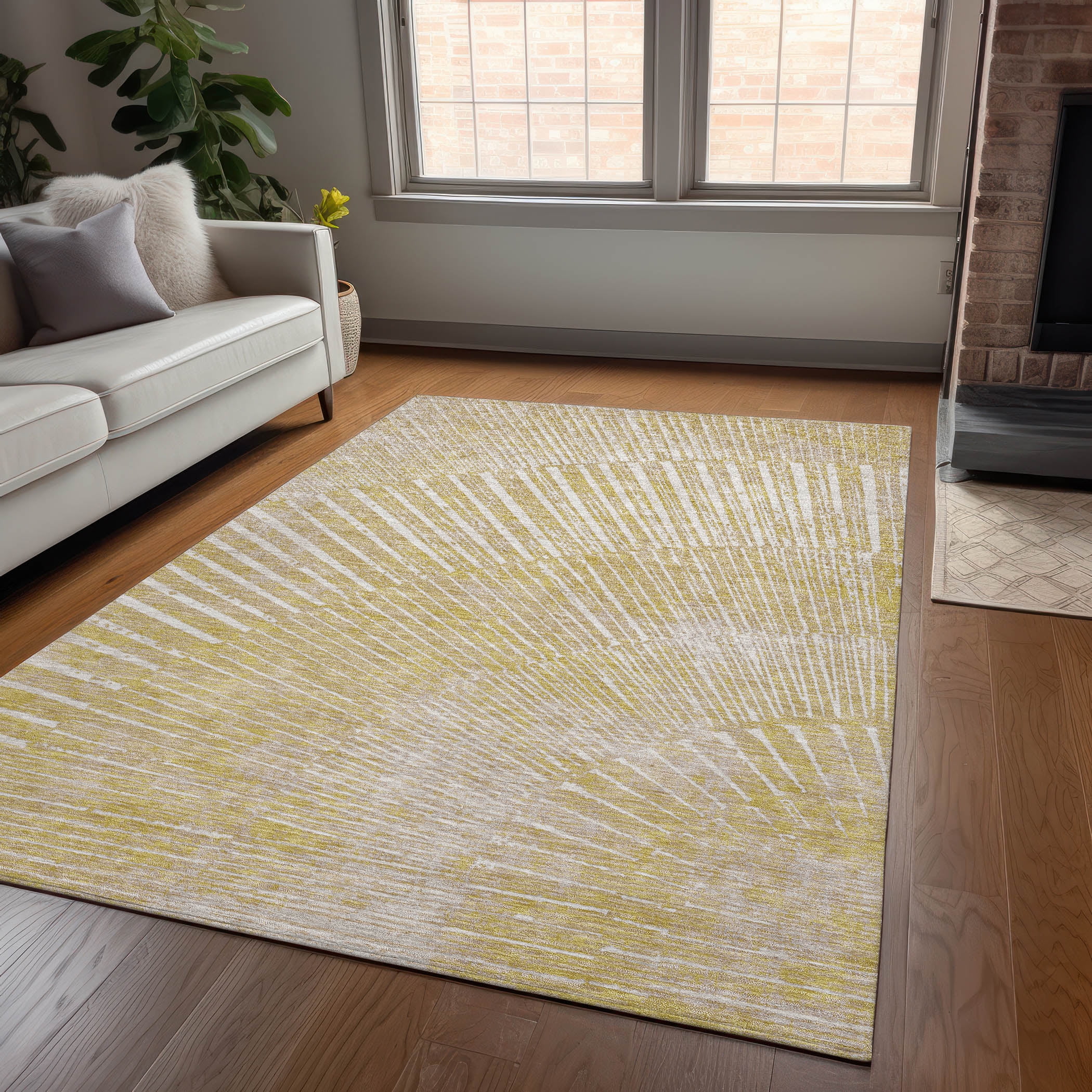 Addison Rugs Chantille Indoor/Outdoor Transitional Organic Wheat ...