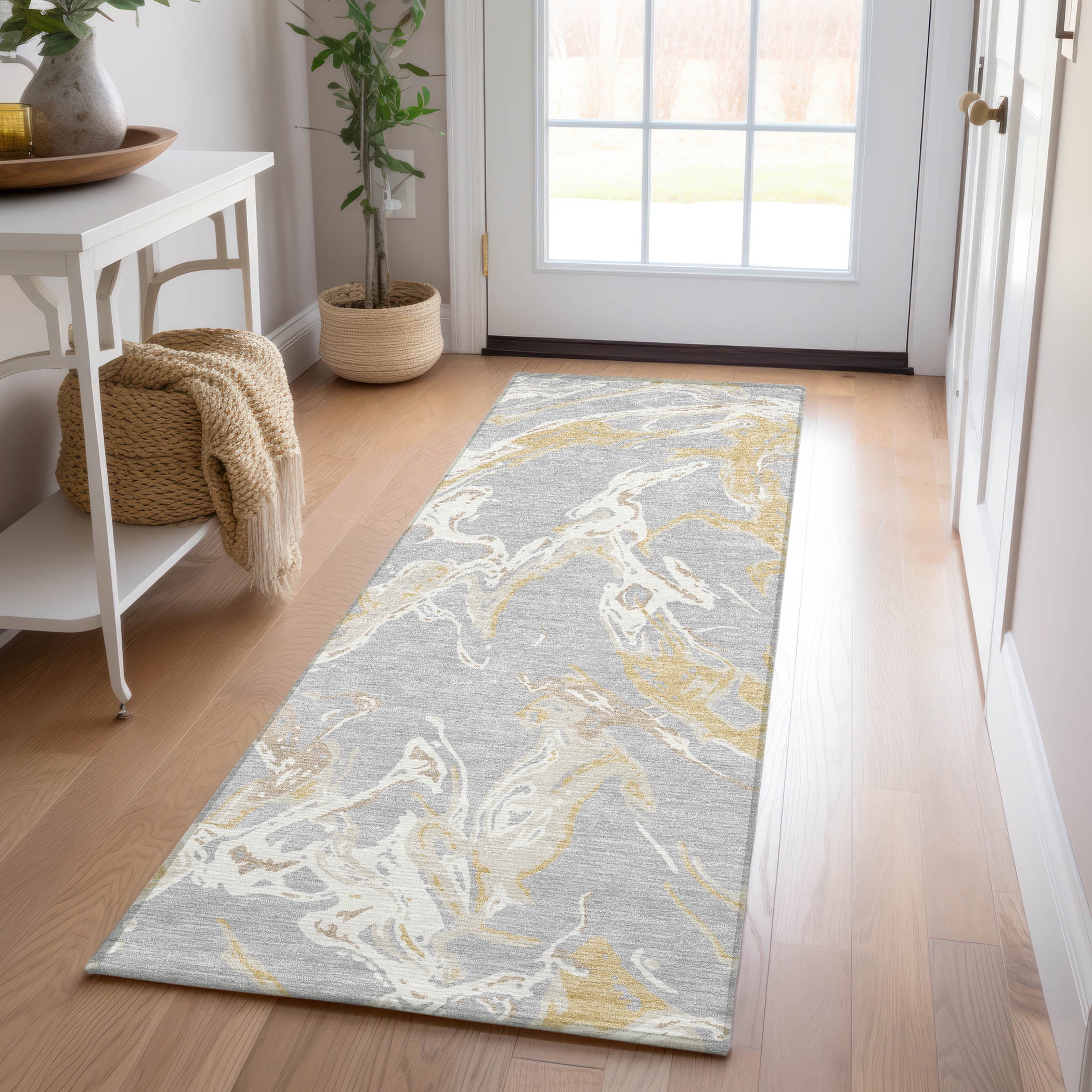Addison Rugs Machine Washable Indoor/ Outdoor Modern Wave Chantille Rug ...