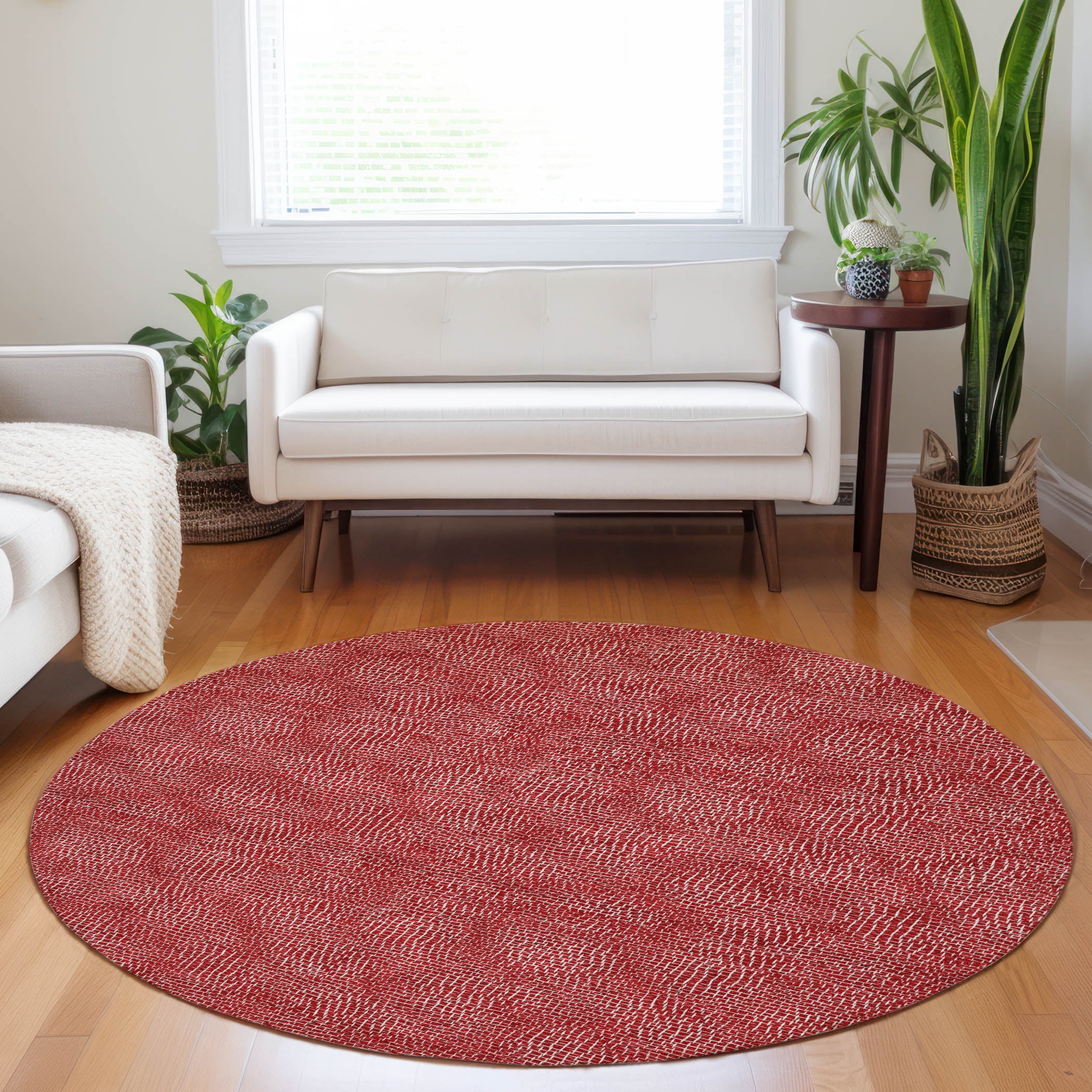 Addison Rugs Chantille Indoor/Outdoor Transitional Geometric Red ...