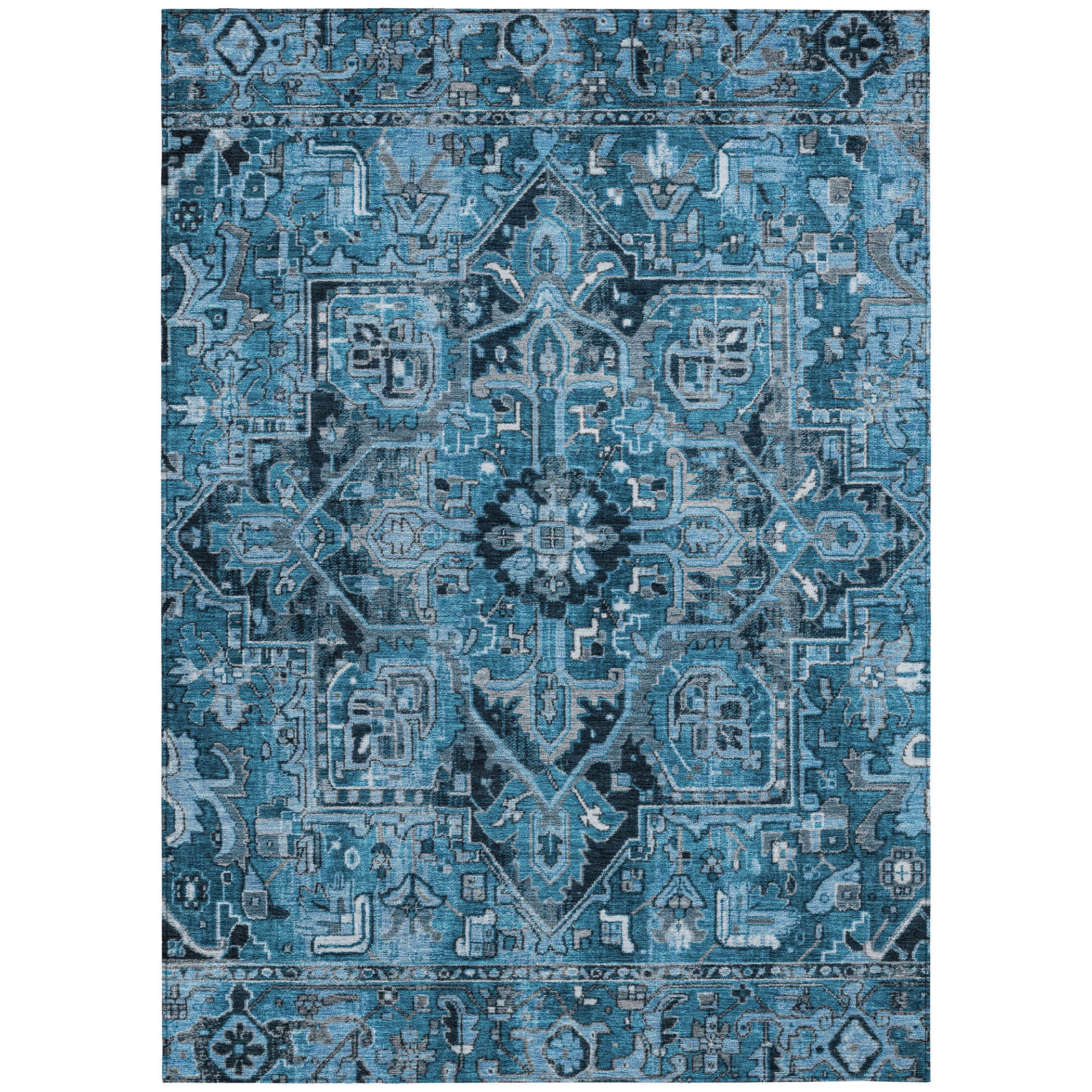 Addison Rugs Machine Washable Indoor/ Outdoor Traditional Boho ...