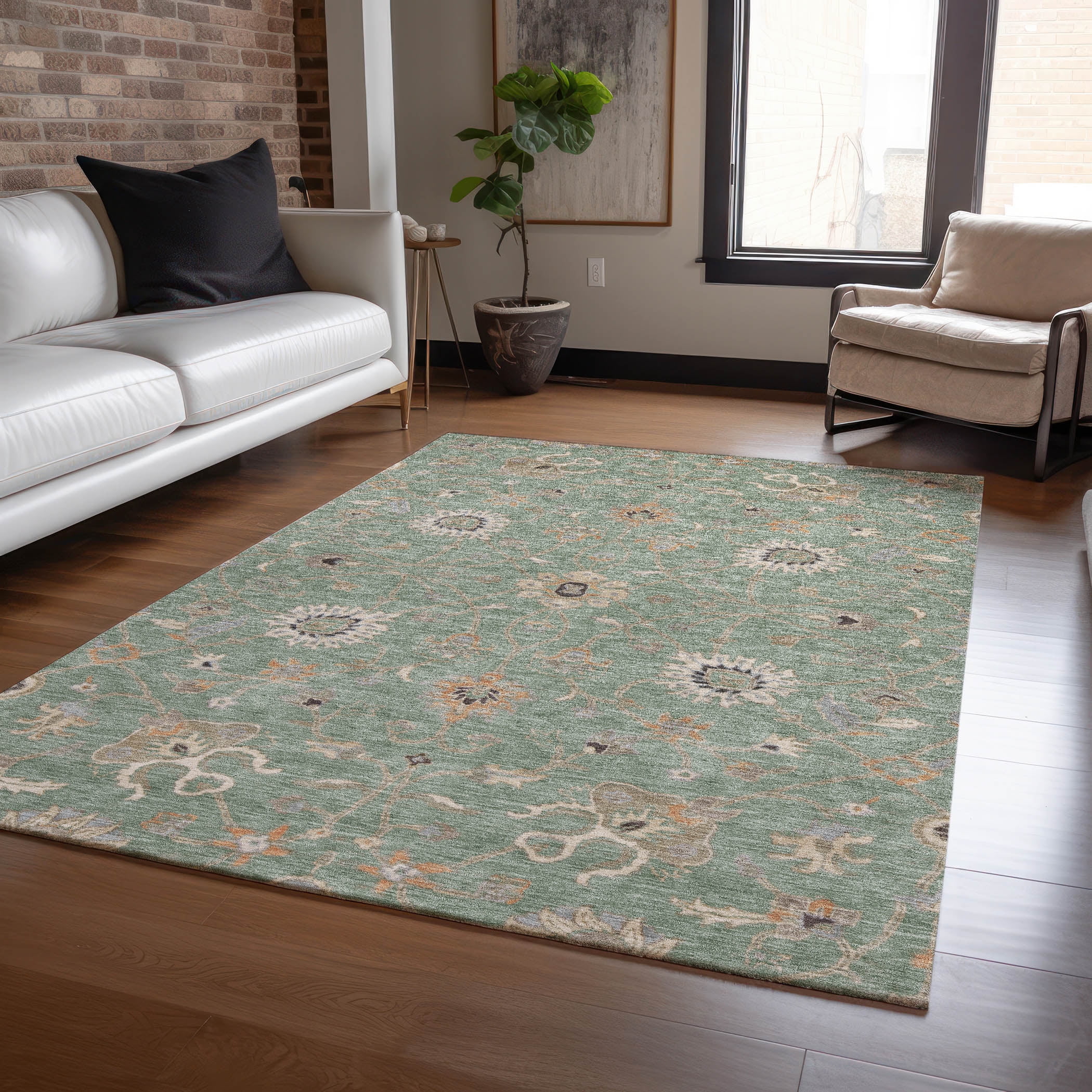 Addison Rugs Chantille Indoor/Outdoor Traditional Global Cactus ...