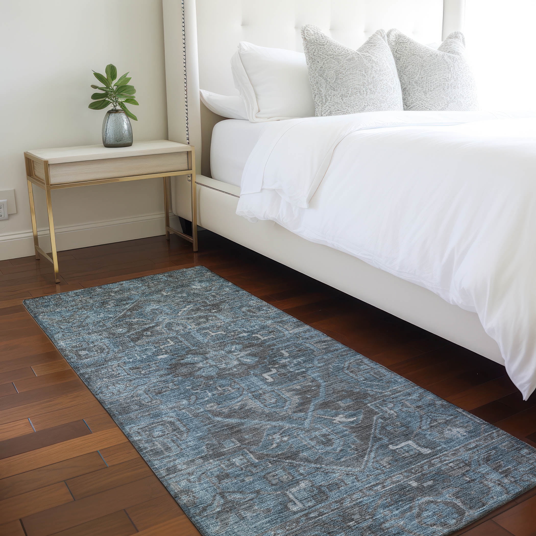 Addison Rugs Chantille Indoor/Outdoor Traditional Oriental Navy ...