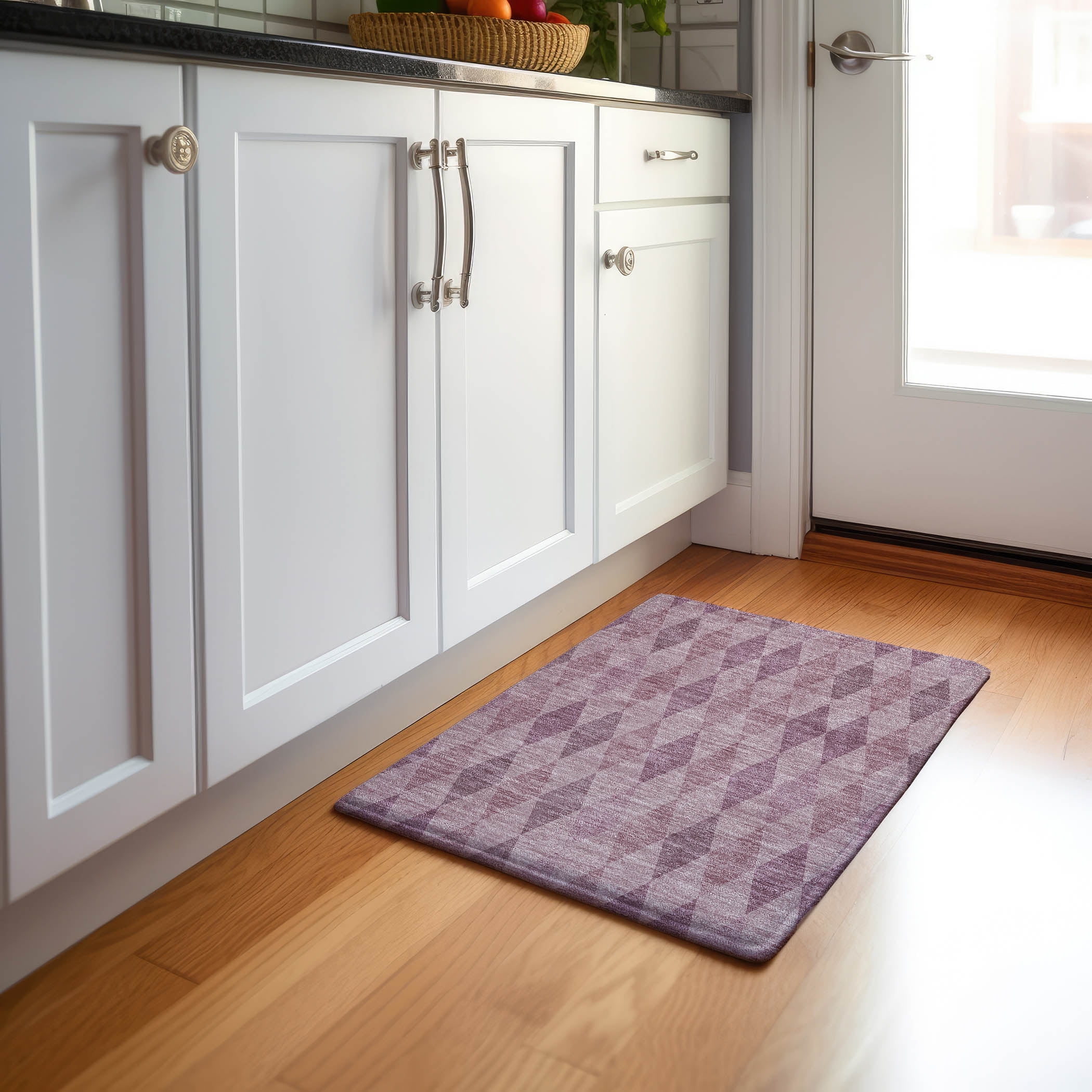 Addison Rugs Mayfield Washable Transitional Geometric Blush Rectangle ...