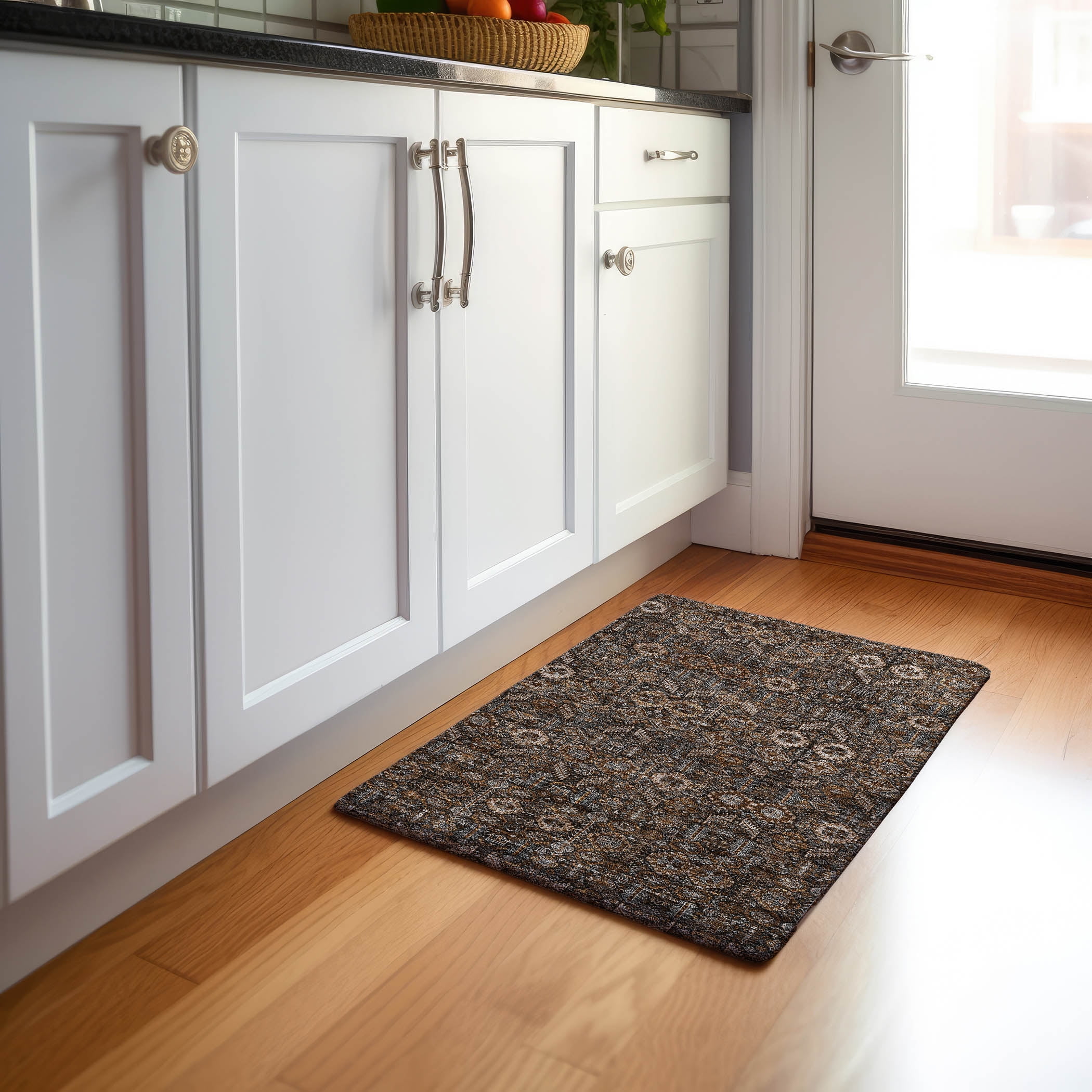 Addison Rugs Mayfield Washable Transitional Bohemian Chocolate ...