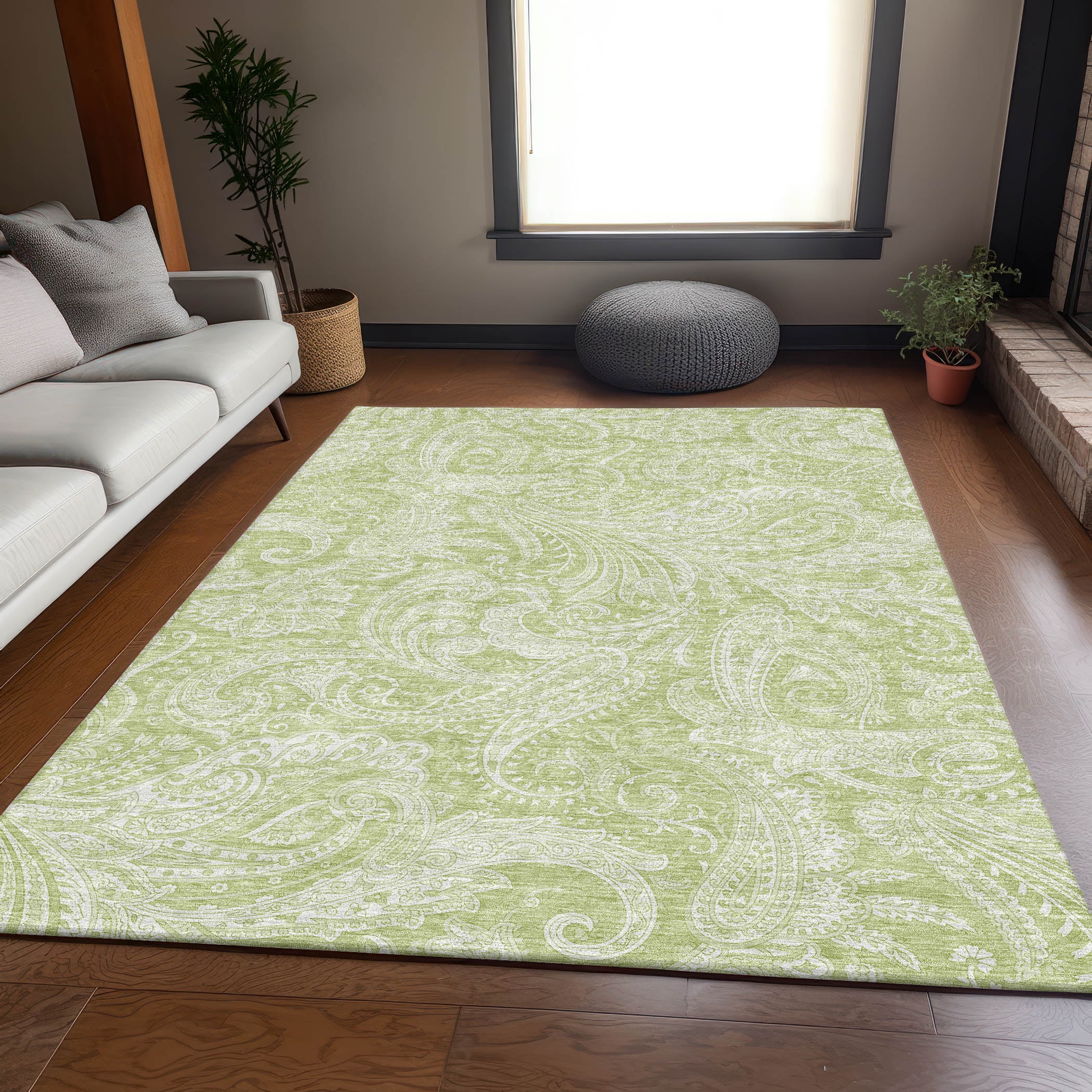 Addison Rugs Mayfield AMF654 Aloe 9' x 12' Indoor Premium Machine ...