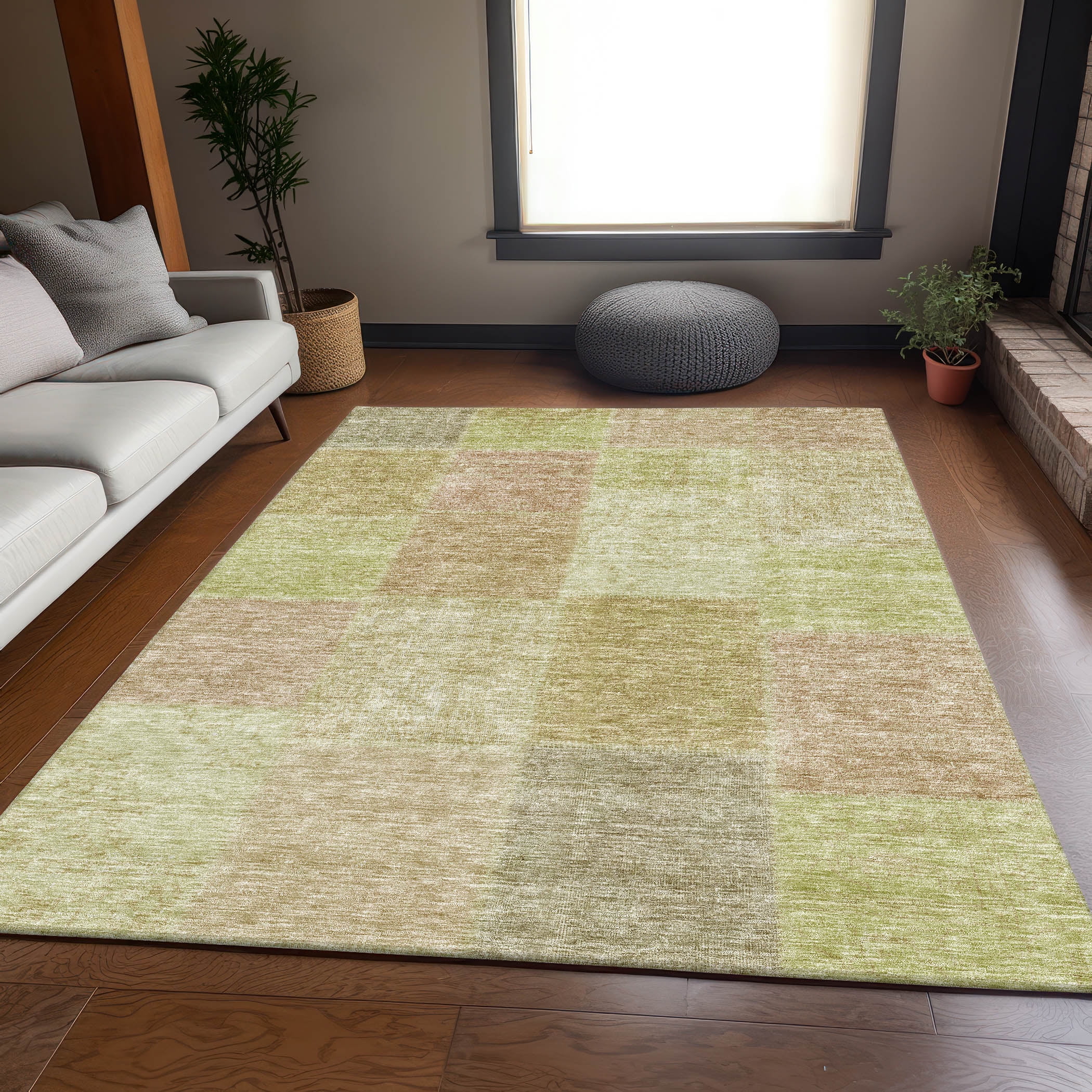 Addison Rugs Mayfield AMF664 Aloe 3' x 5' Indoor Premium Machine ...