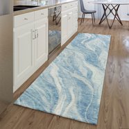 Addison Rugs Mayfield Washable Transitional Paisley Denim Runner Rug, 2 ...