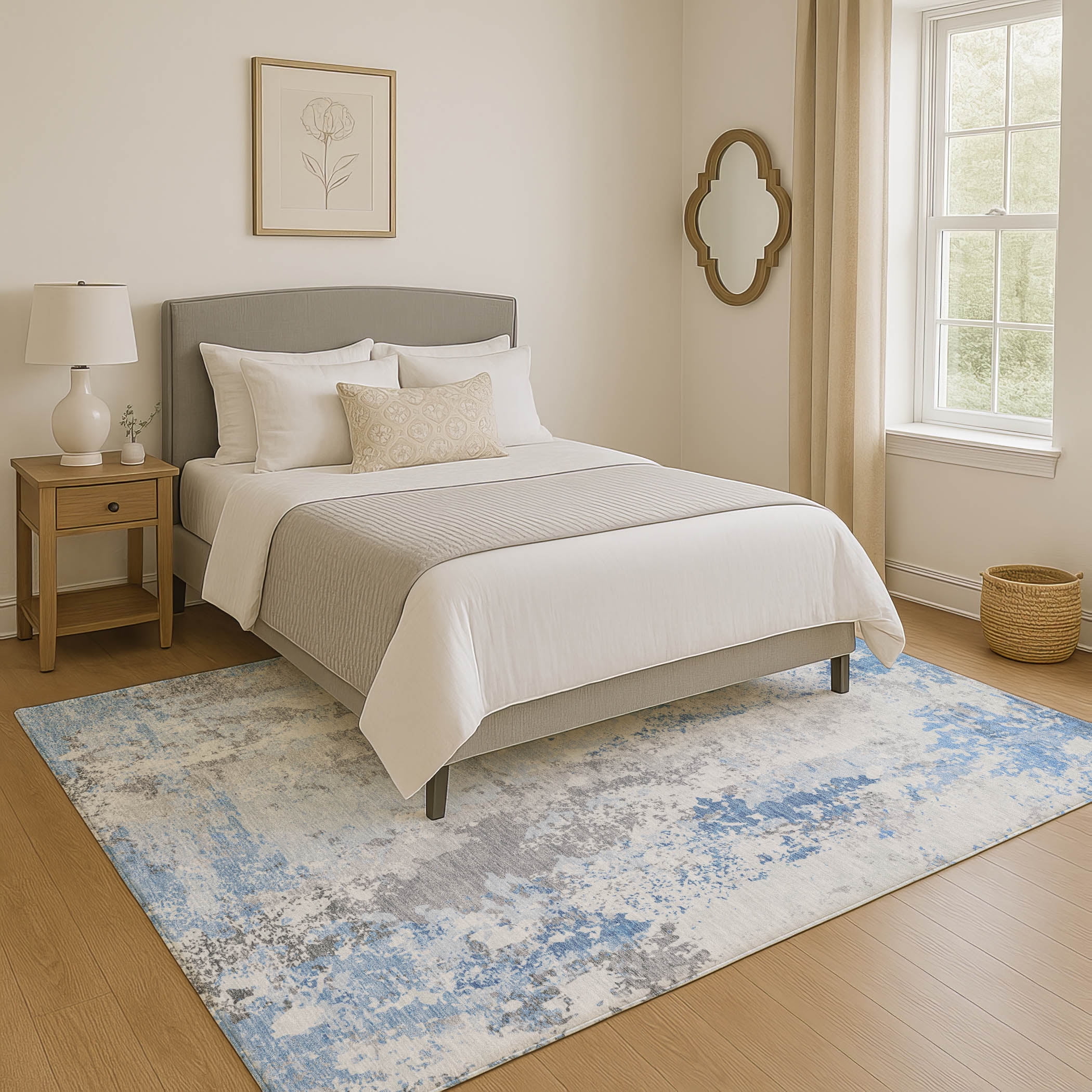 Addison Rugs Mayfield Premium Machine Washable Transitional Abstract ...