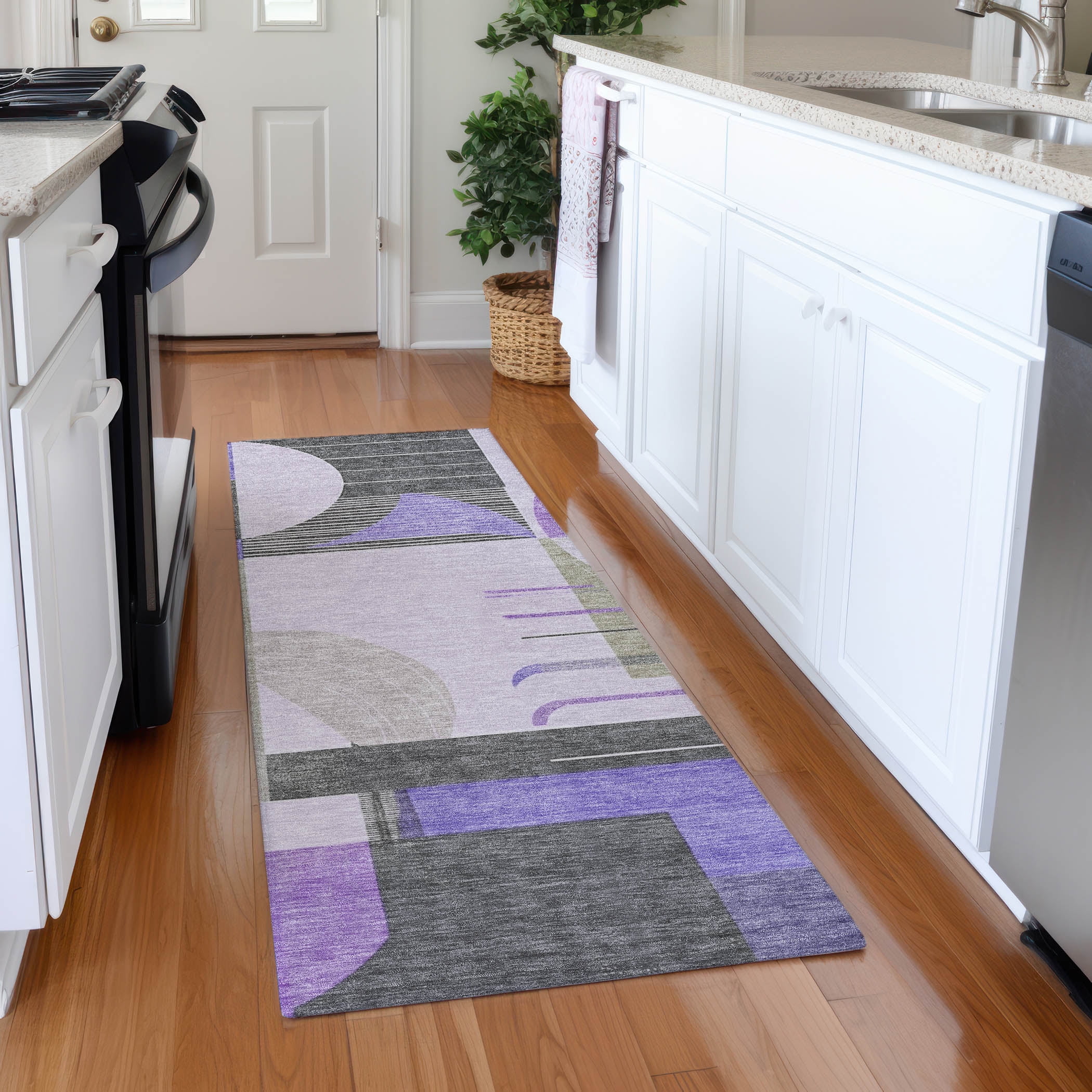 Addison Rugs Mayfield Premium Machine Washable Transitional Geometric ...