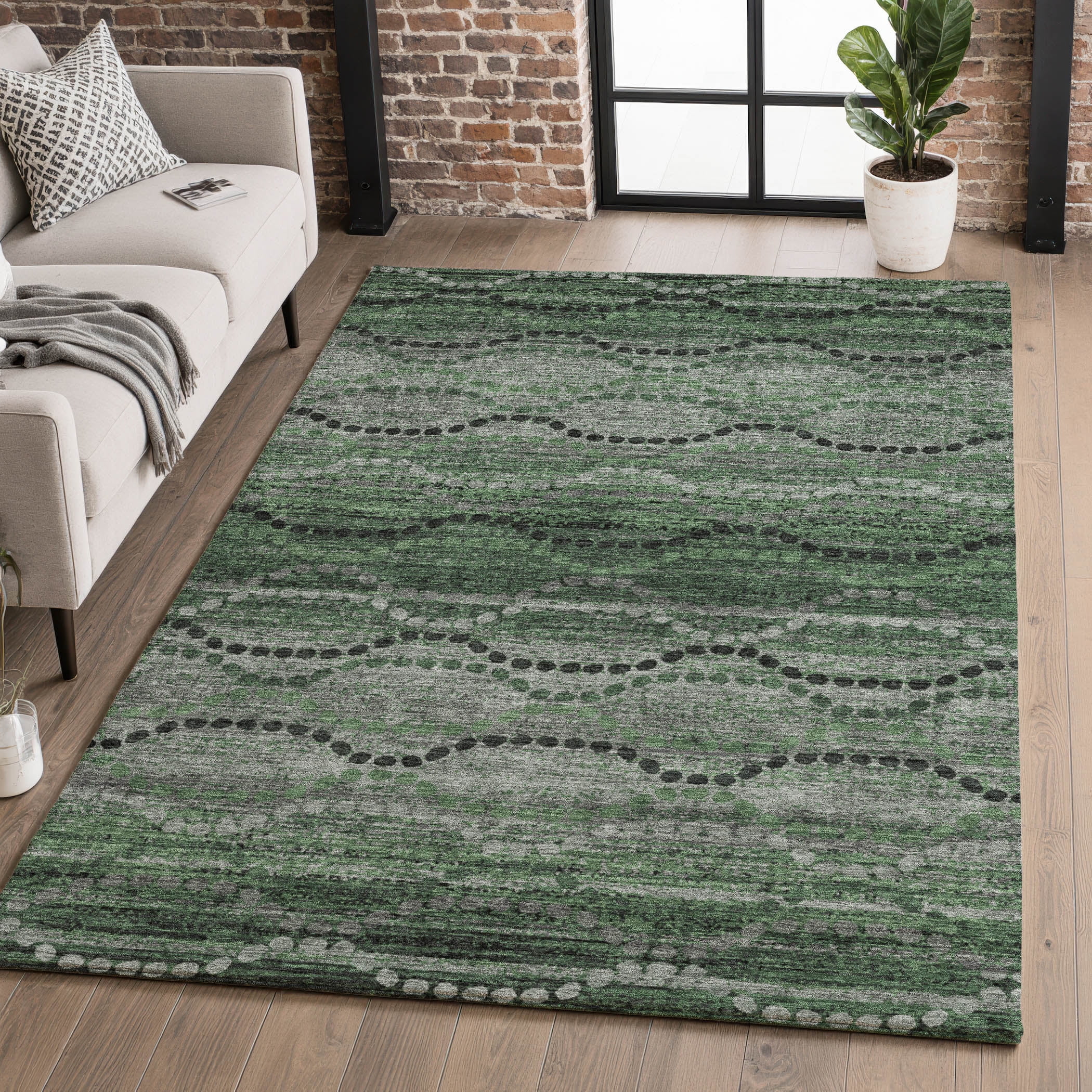 Addison Rugs Mayfield Premium Machine Washable Transitional Gradient ...