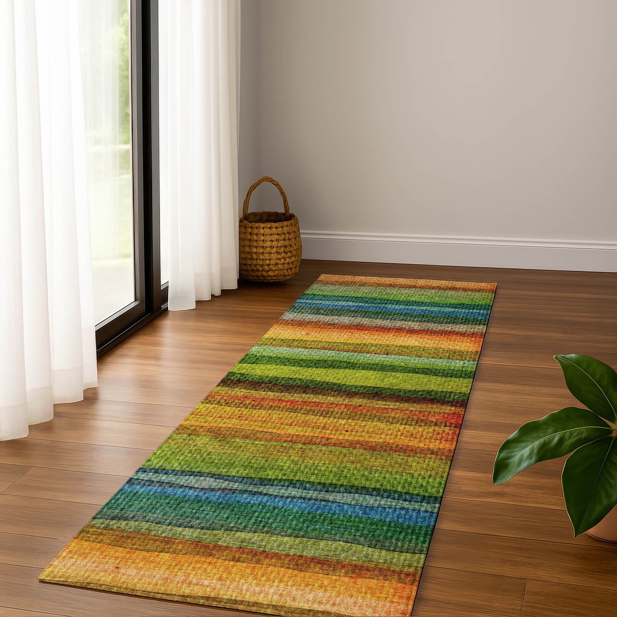 Addison Rugs Mayfield Premium Machine Washable Transitional Stripes ...
