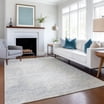 Addison Rugs Mayfield Washable Transitional Organic Gray Rectangle Rug ...
