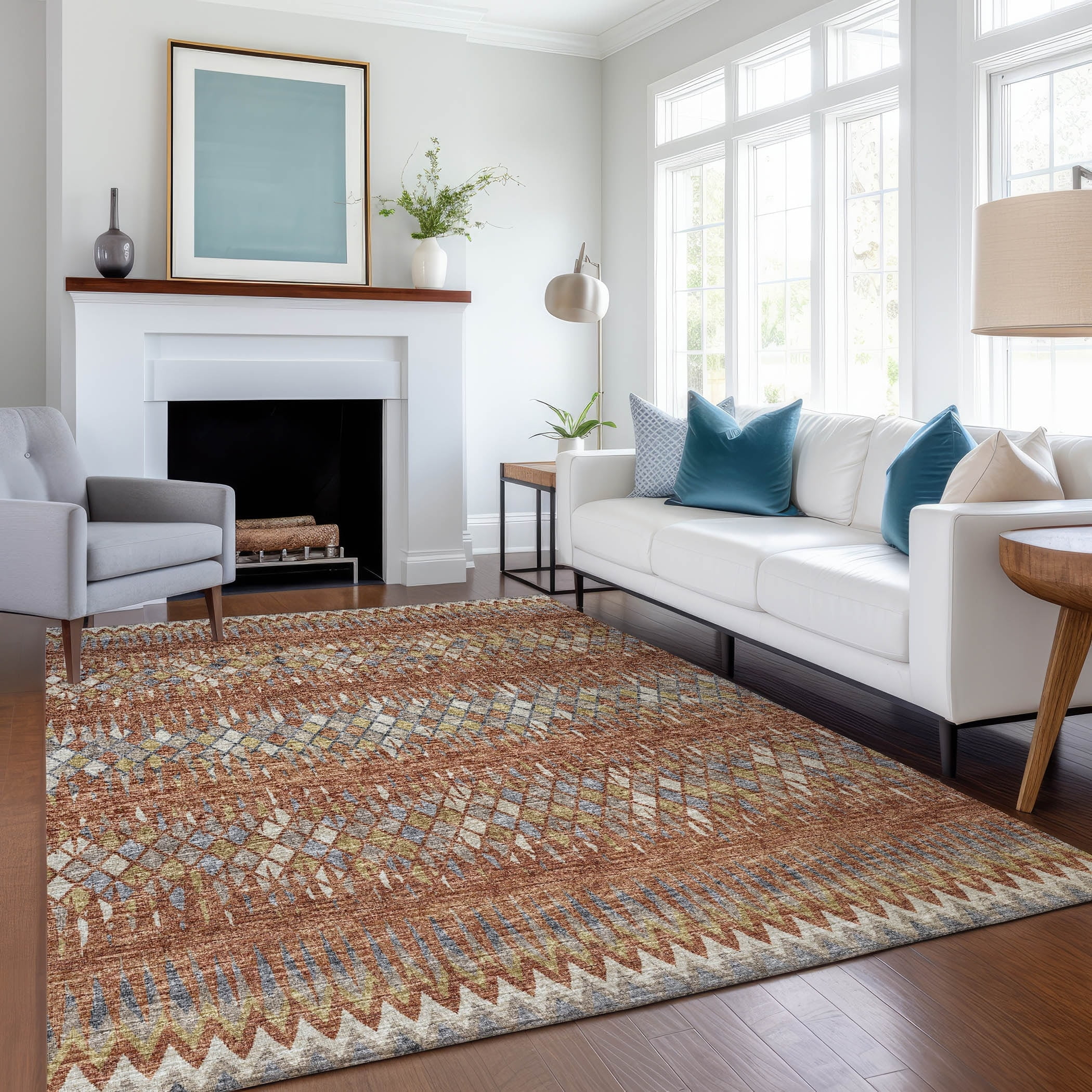 Addison Rugs Premium Washable Super Soft Boho Contemporary Mayfield Rug ...
