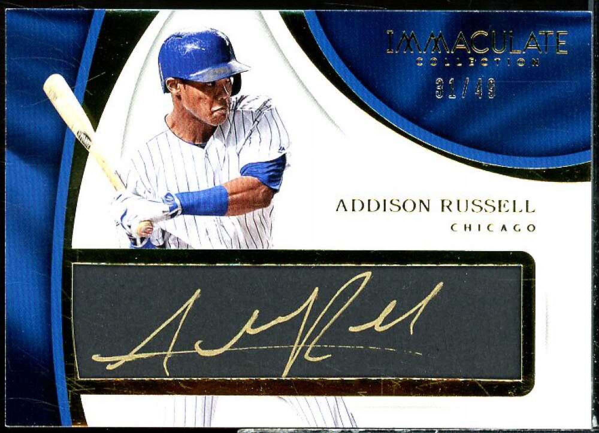 Addison Russell 2017 Immaculate Collection Immaculate Tweed Weave ...