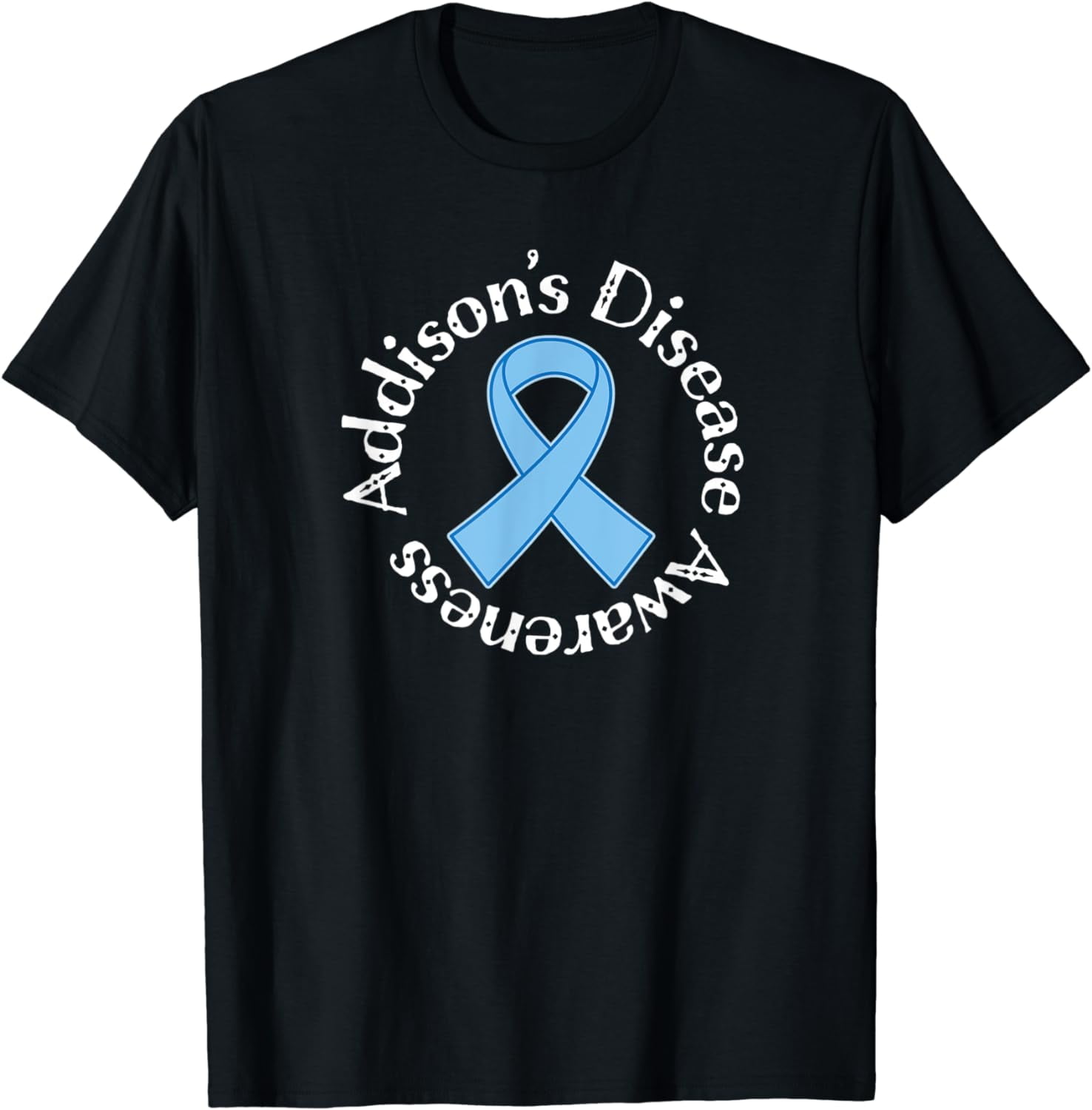 Addisons Disease Awareness T-shirt Blue Ribbon - Walmart.com