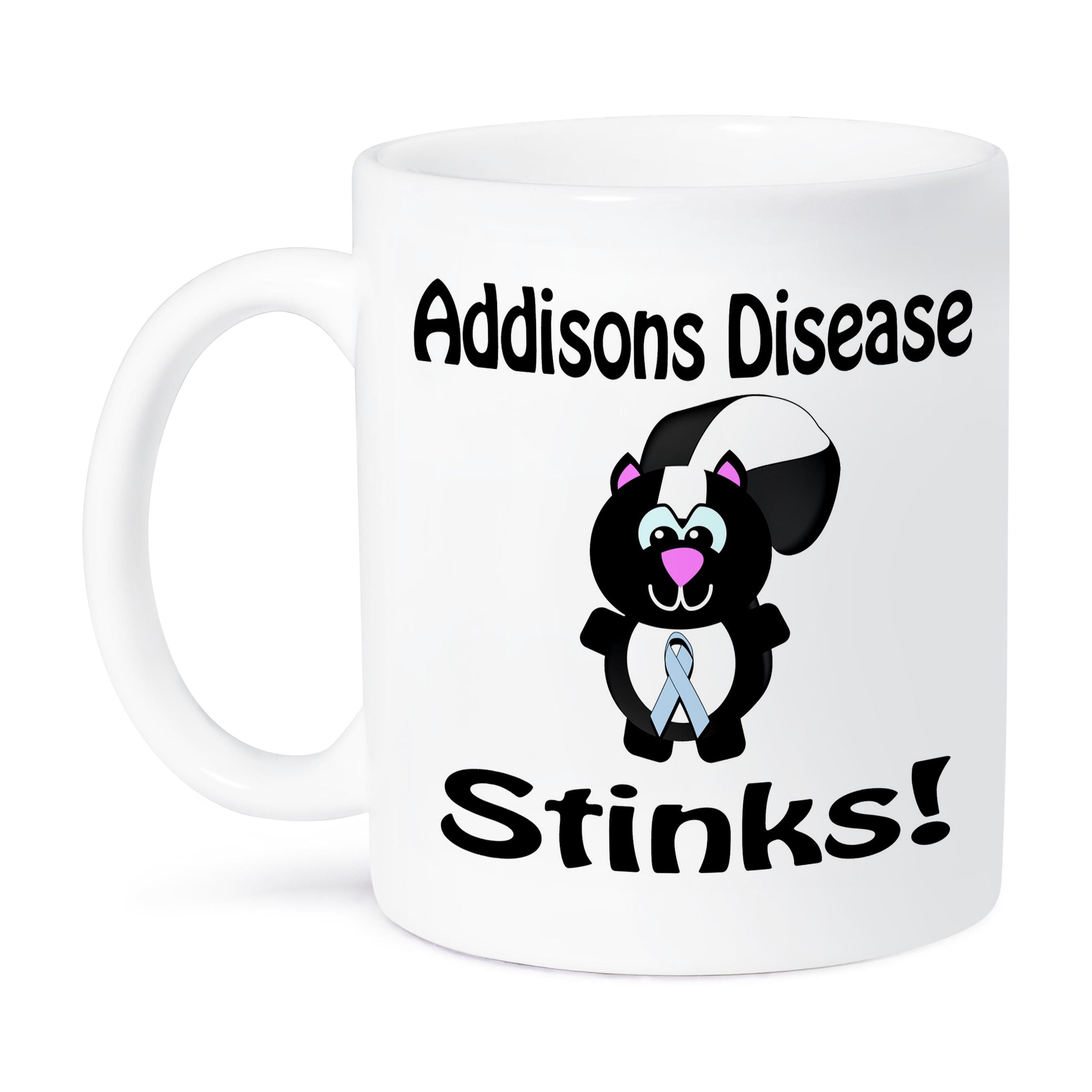 3dRose, Addisons Disease Stinks Skunk Awareness Ribbon Cause Design ...