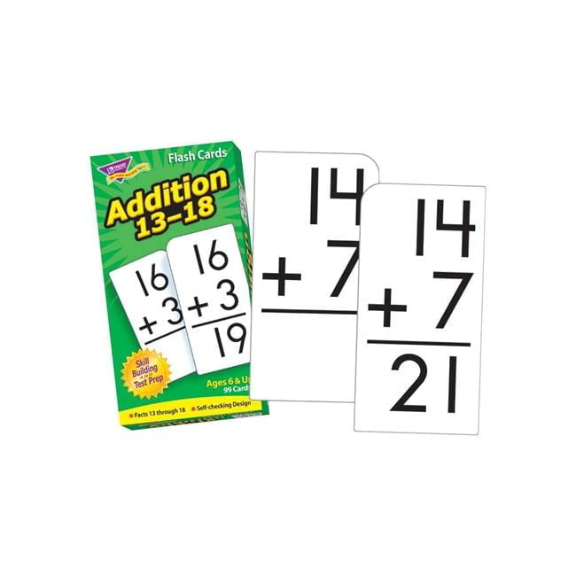 Addition 13-18 Flash Cards - 99 per Pack - Pack of 3 - Walmart.com