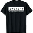 Addition Division Subtraction Equals Math Learning Ability T-Shirt ...