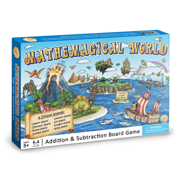 Addition & Subtraction Math Board Game for Kids, Ages 5+ - Walmart ...
