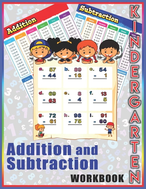 Addition and Subtraction Workbook Kindergarten: Big Book of Math ...