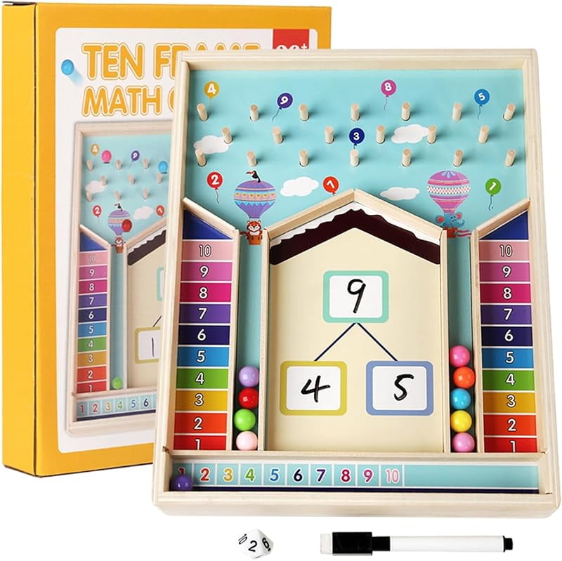 Addition Within 10 Counting & Decomposition Math Game Manipulatives ...