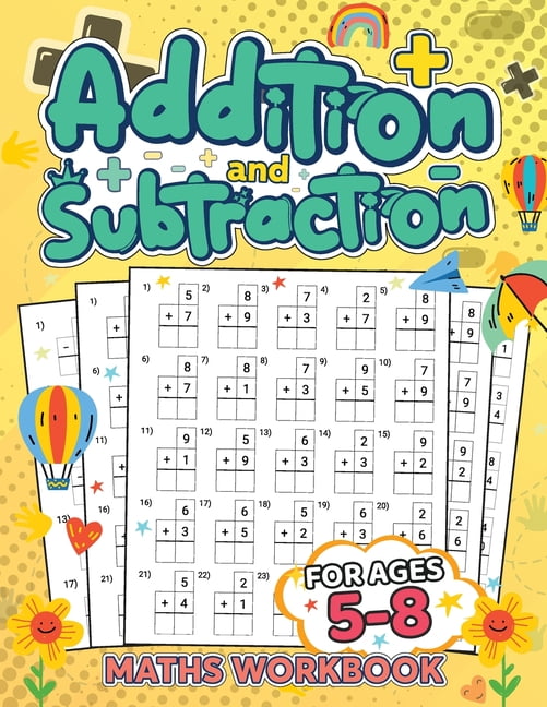 Addition and Subtraction Math Book for Kids Ages 5-8: Discover the ...