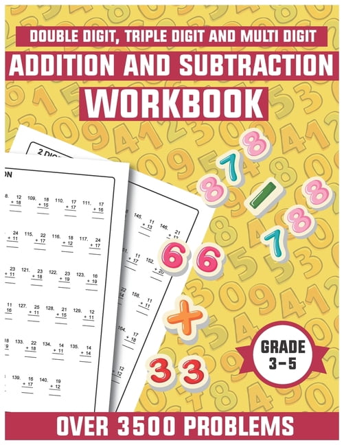 Addition and subtraction workbook grade 3-5: Math drills, Over 3500 ...