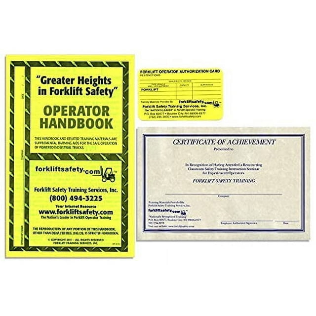 Additional Forklift Safety Certification Training Materials - Forklift ...