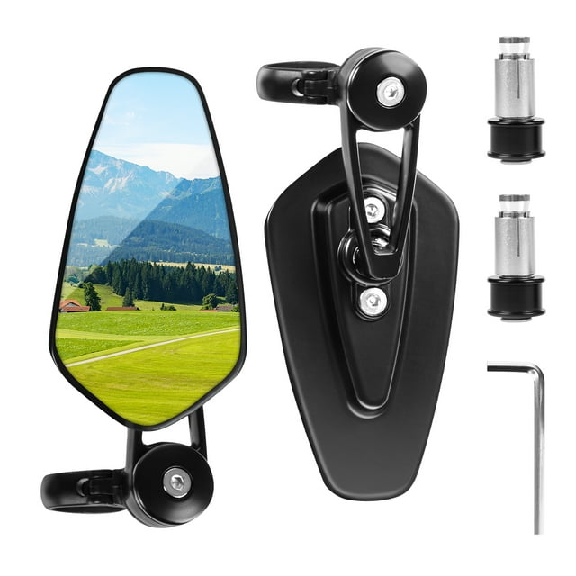 Addmotor Bike Mirror, Universal Handlebar Mount, Rotatable Rear View ...
