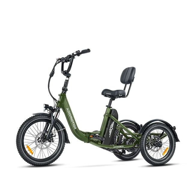 Addmotor E-310 Red Electric Trike for Adults, Folding 750W E-Bike ...