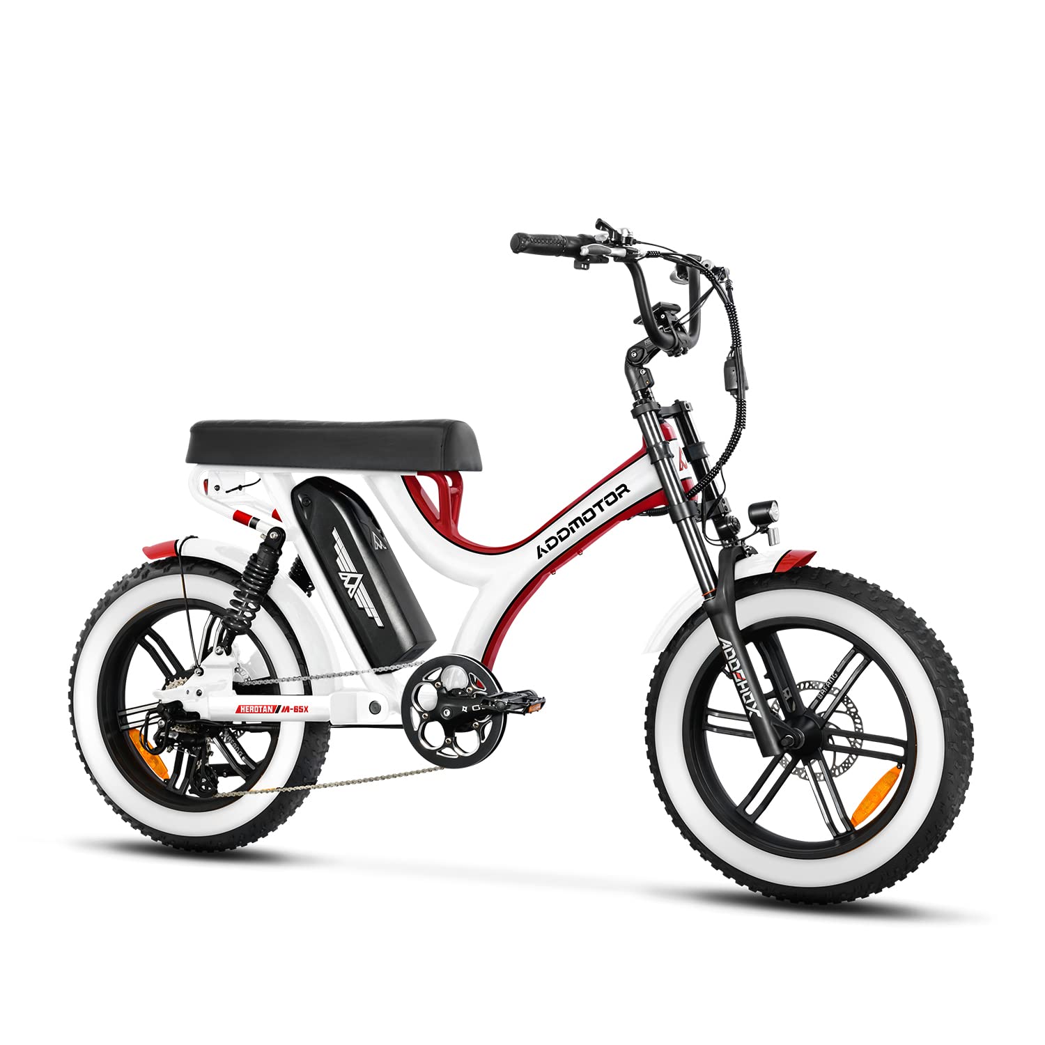 SOHAMO 750W Electric Bike for Adults 48V 15AH Folding Ebike, 20" Fat Tire E Bike for Woman ...