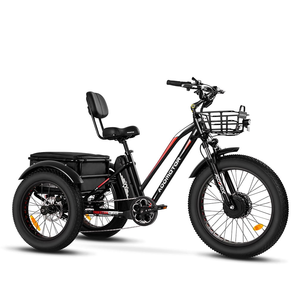 Addmotor Electric Tricycle, Motorized Electric Trike, M-350A Black ...