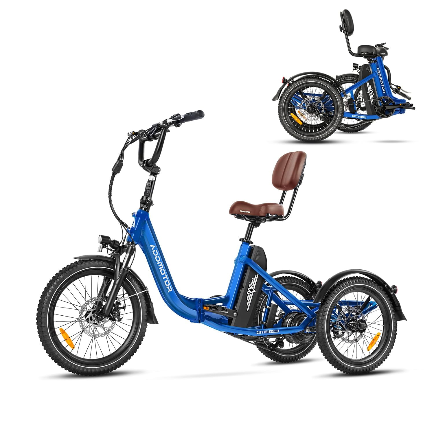 Addmotor 48 V Electric Tricycle with LCD Display - Walmart.com