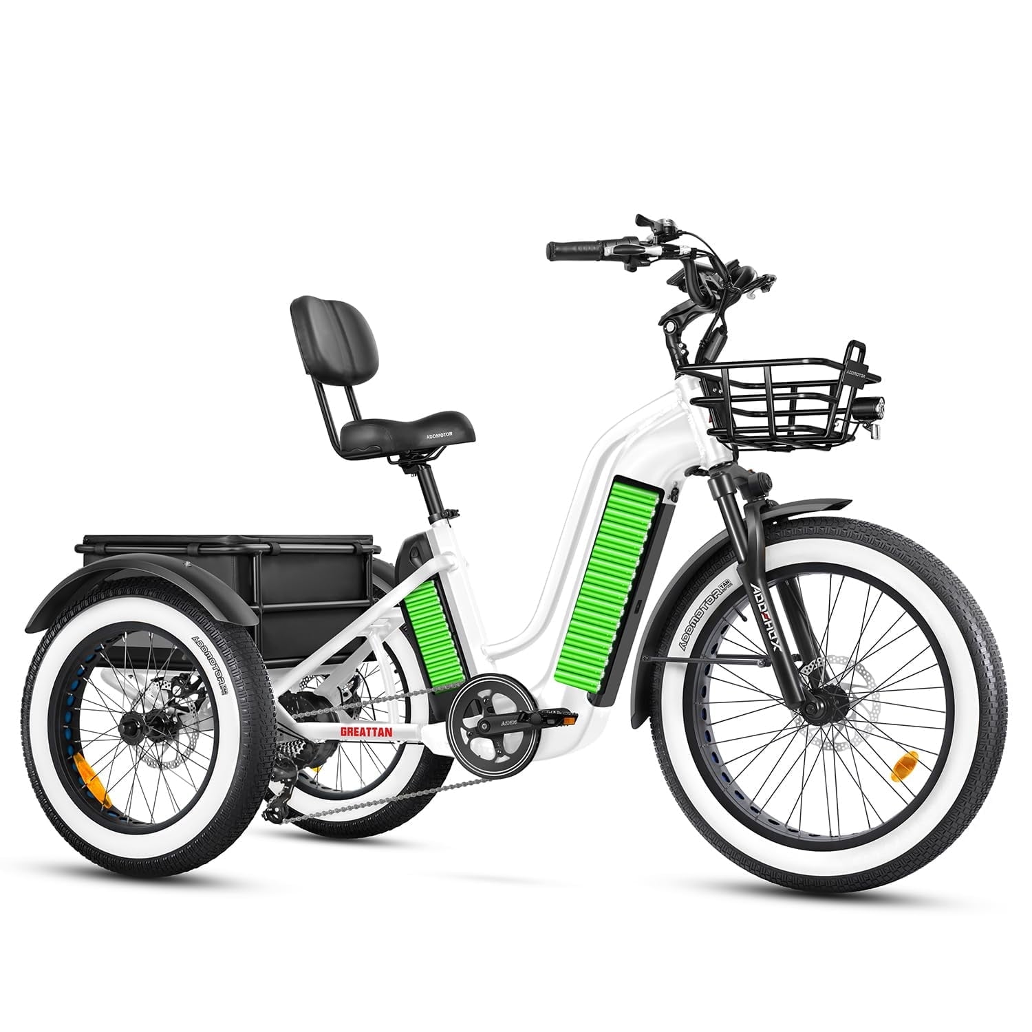 Addmotor Electric Trike for Adults, 750W Rear Mount Motor Electric ...