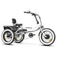 Addmotor M-360 Semi-Recumbent Electric Trike, 85MI, Fat Tire 3 Wheel ...