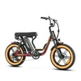 Addmotor Moped-Style Electric Bike, 750W Electric Bicycle with 20Ah Removable Battery, Fat Tire ...