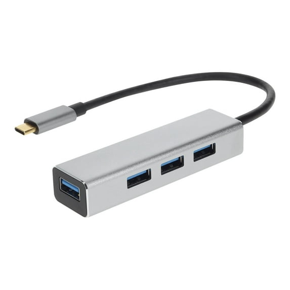 AddOn 8in USB C Male to 4xUSB A 3.0 Female Hub with Aluminum Housing ...