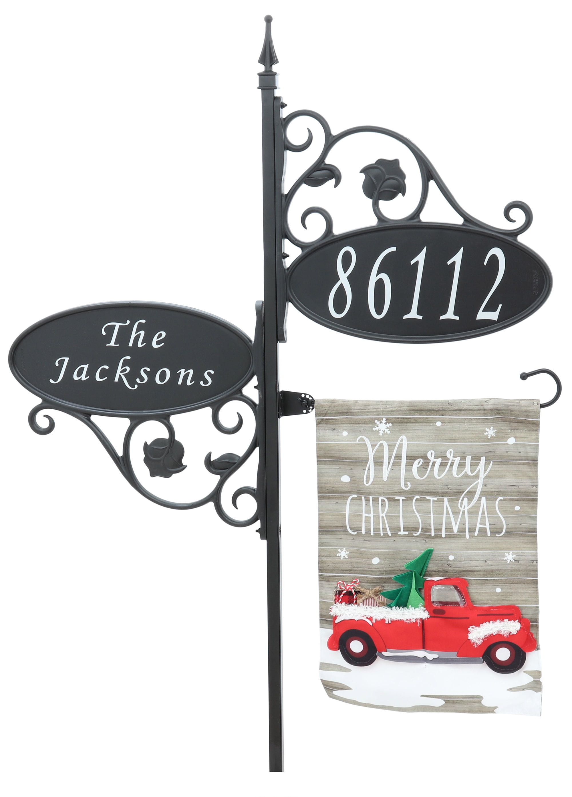Address America USA Handcrafted, Double-Sided Double Park Place Oval ...